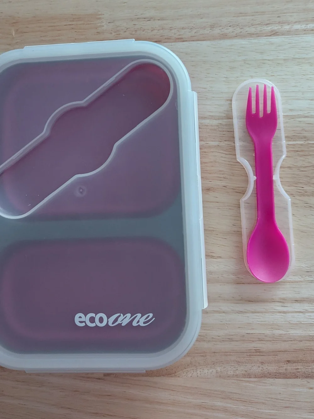 Bento Box | Kitchen | Bento Box Eco One Silicone Lunch Box With Spork ...